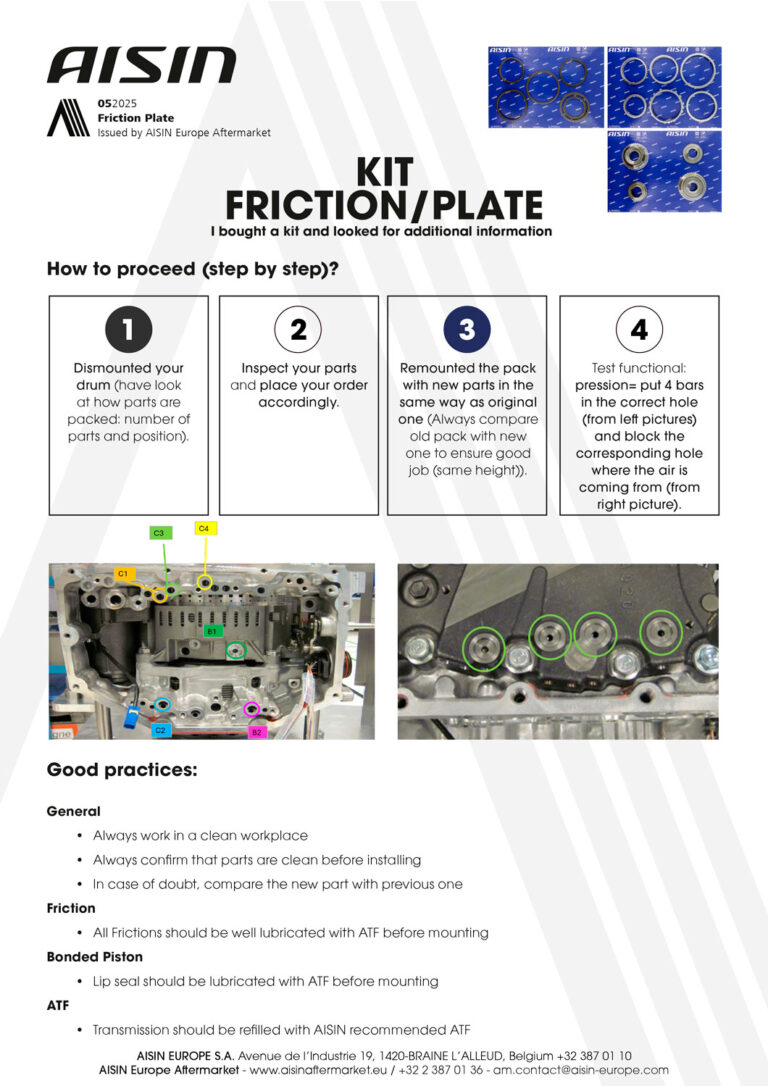 Automatic Transmission Friction Plate - Aisin Aftermarket